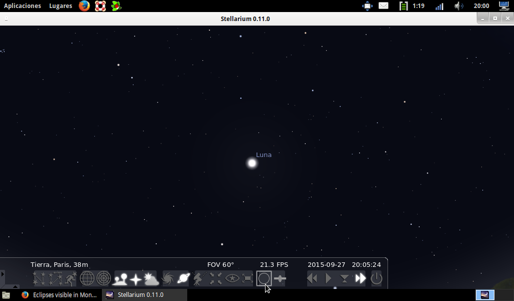 ¿Cómo reproducir un eclipse de luna con Stellarium? :: Espacio TAC